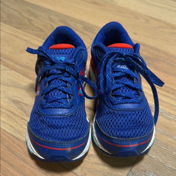 New Balance | Shoes | New Balance Blue And Red Sneakers Vibrant Mesh ...